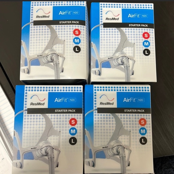 ResMed | Other | 4 Airfit N2 Nasal Cpap Mask Fitpack With Headgear ...